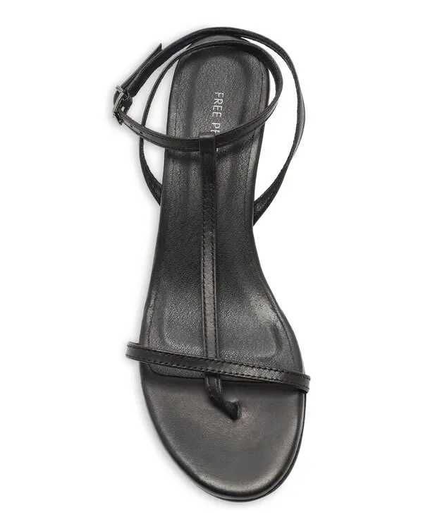 Free People La La Land Strappy Sandals - Black