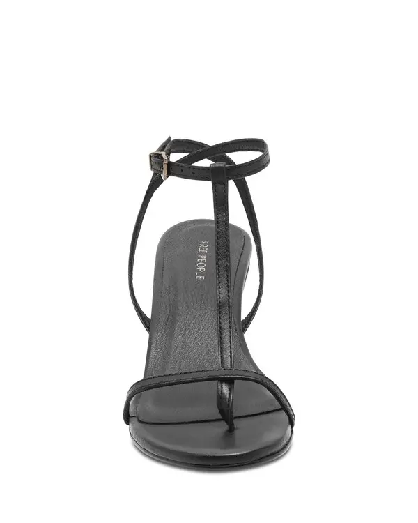 Free People La La Land Strappy Sandals - Black