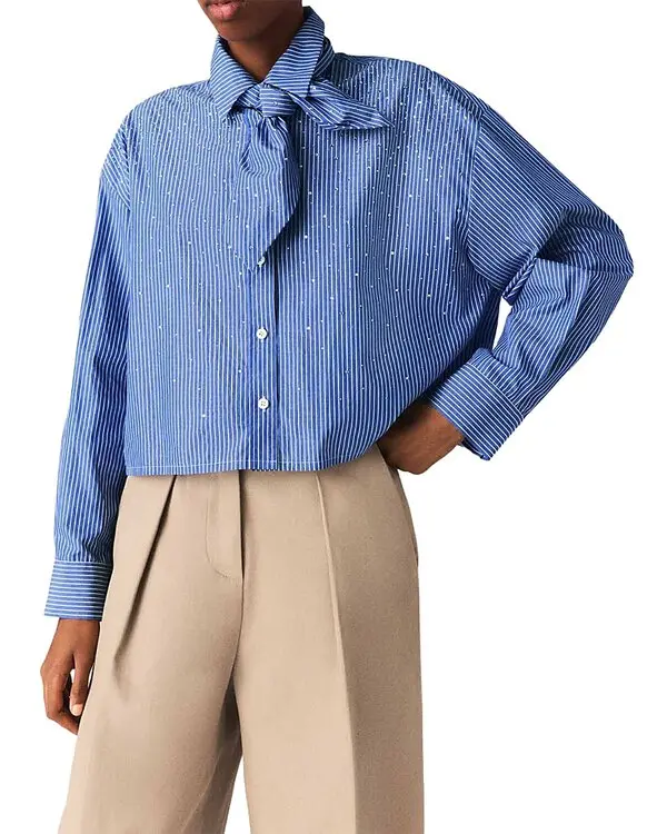Maje Shirt With Removable Handkerchief