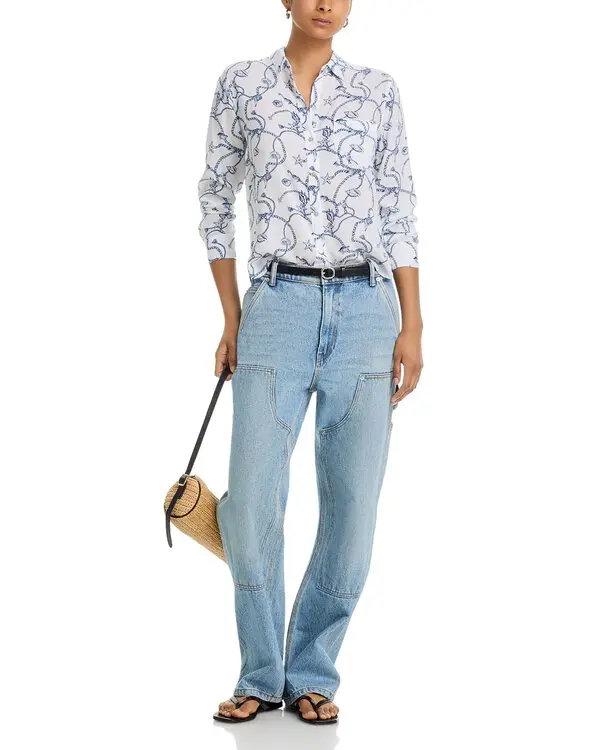 Rails Josephine Print Shirt - Nautical Chains