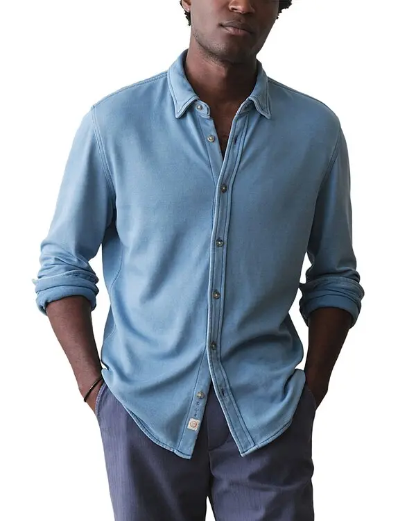 Marine Layer Pacifica Stretch Shirt - Indigo
