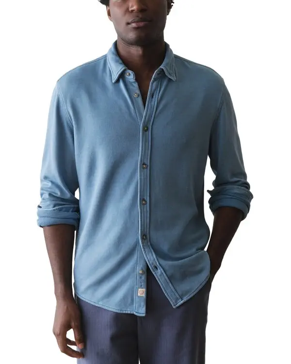 Marine Layer Pacifica Stretch Shirt - Indigo