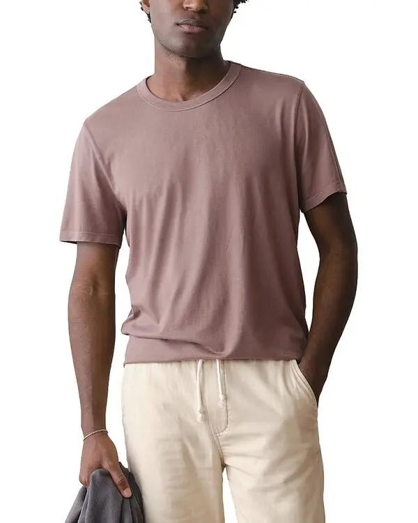 Marine Layer Signature Sea Change Crew Tee - Coffee Quartz