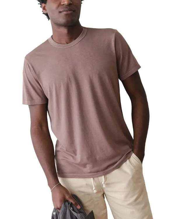 Marine Layer Signature Sea Change Crew Tee - Coffee Quartz