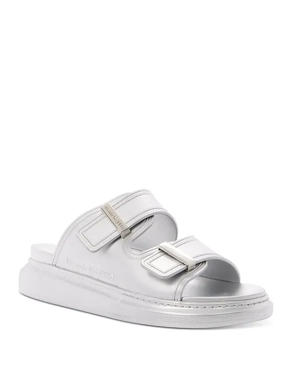 Alexander McQueen Rubber Slide Sandals - Cloud/ivory