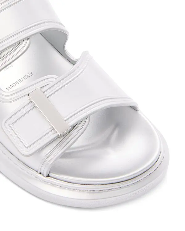 Alexander McQueen Rubber Slide Sandals - Cloud/ivory