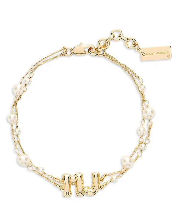Marc Jacobs The Pearl Mj Balloon Bracelet - Gold