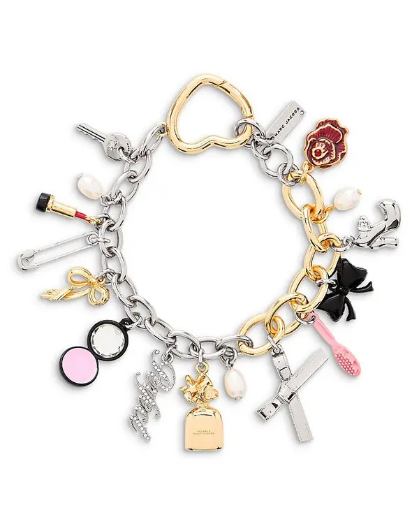 Marc Jacobs The Perfect Imperfect Charm Bracelet - Silver/multi