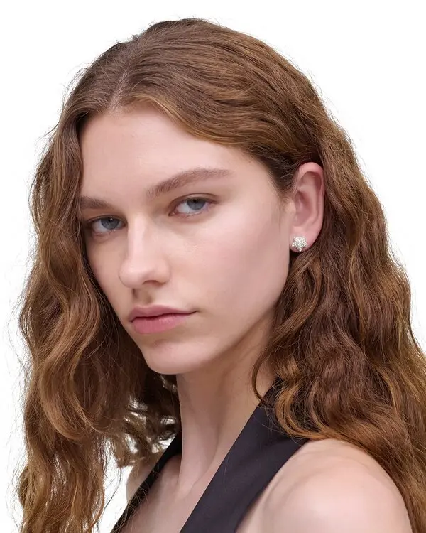 Marc Jacobs Star Pave Stud Earrings - Silver/crystal
