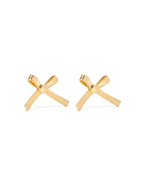 Marc Jacobs The Lingerie Bow Earrings - Gold