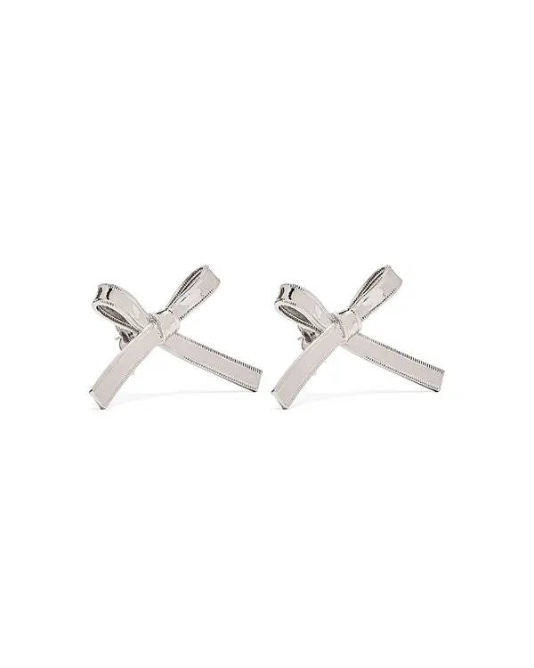 Marc Jacobs The Lingerie Bow Earrings - Silver