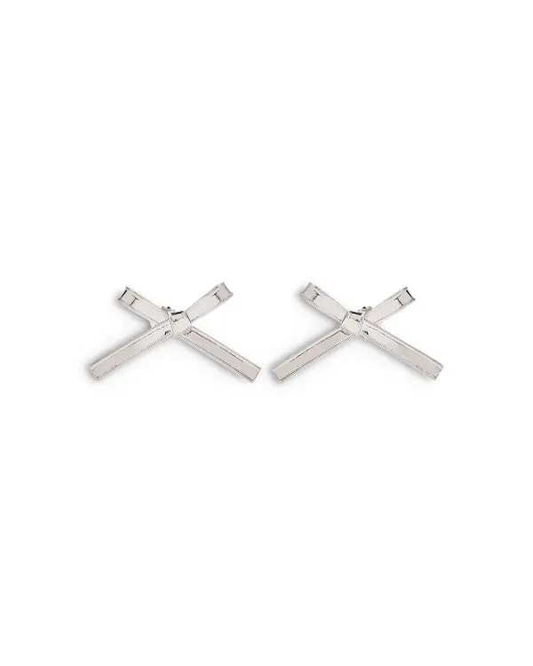 Marc Jacobs The Lingerie Bow Earrings - Silver