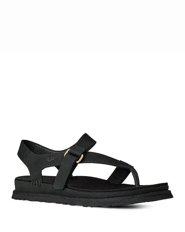 UGG Toe Post Sandals - Black