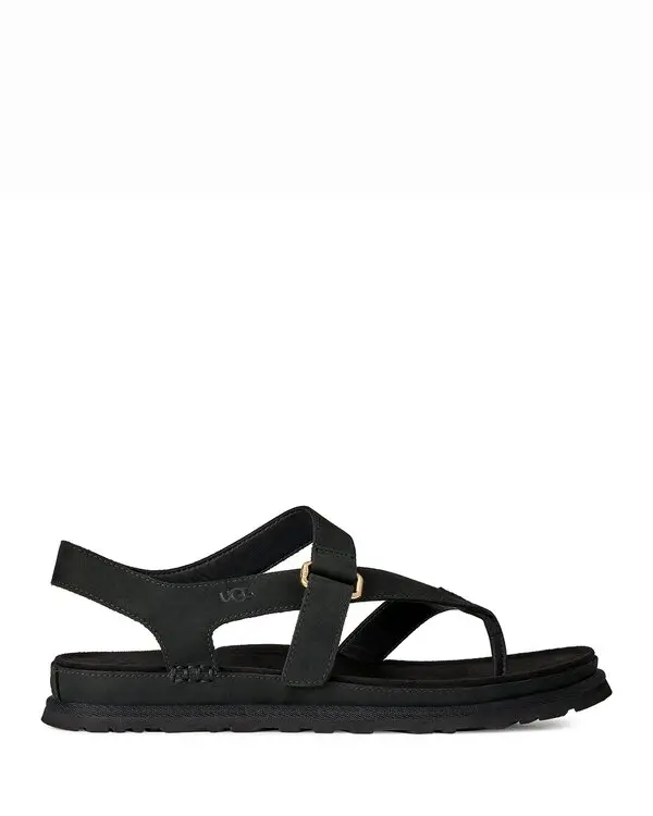 UGG Toe Post Sandals - Black