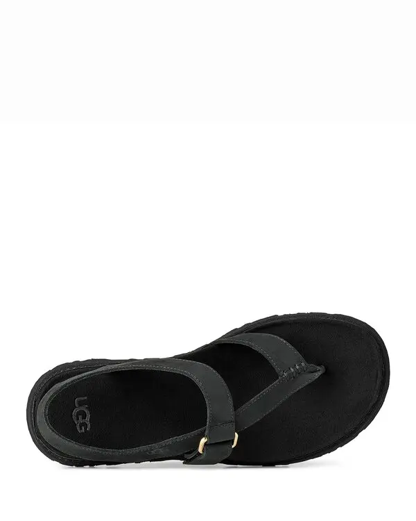 UGG Toe Post Sandals - Black