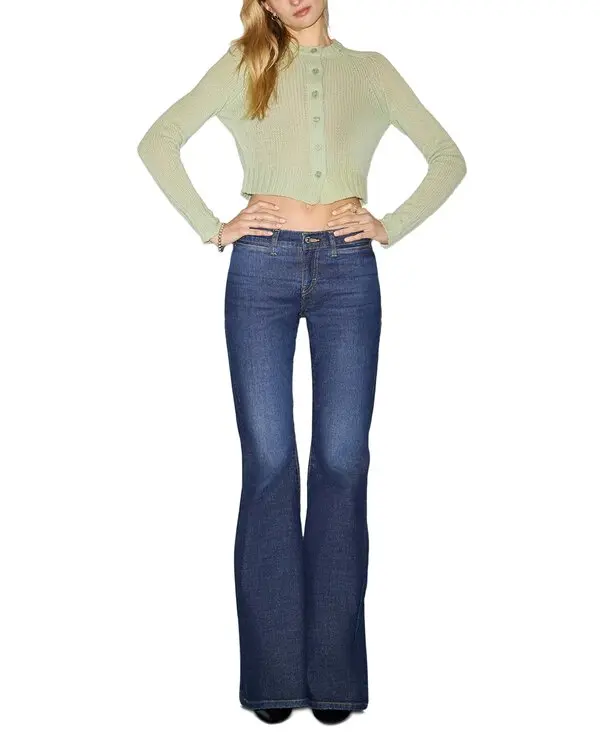 RE/DONE Slim Cashmere Cardigan Sweater - Melon