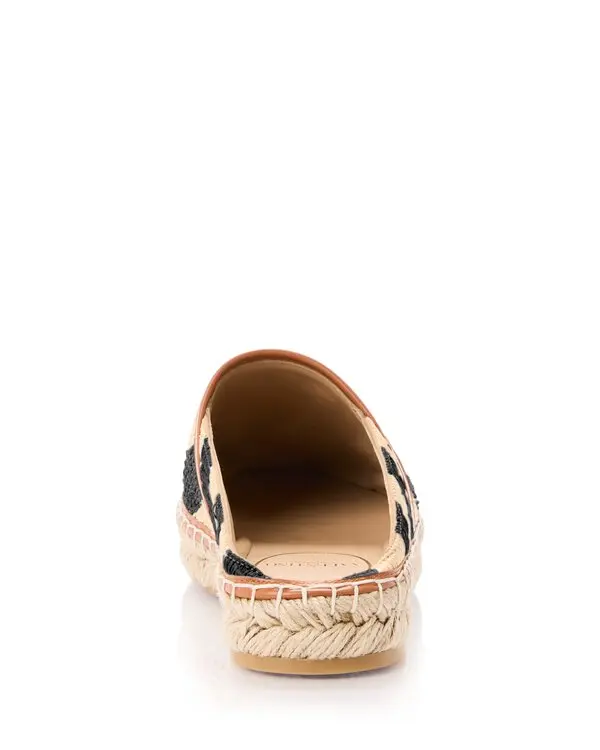 Valentino Garavani Vlogo Espadrille Mule Flats - Natural/black