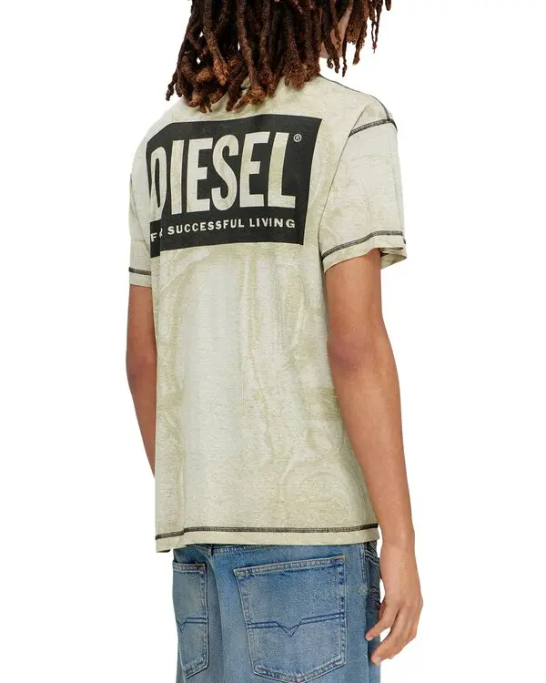 DIESEL® Regular Fit Logo T-shirt - Grey