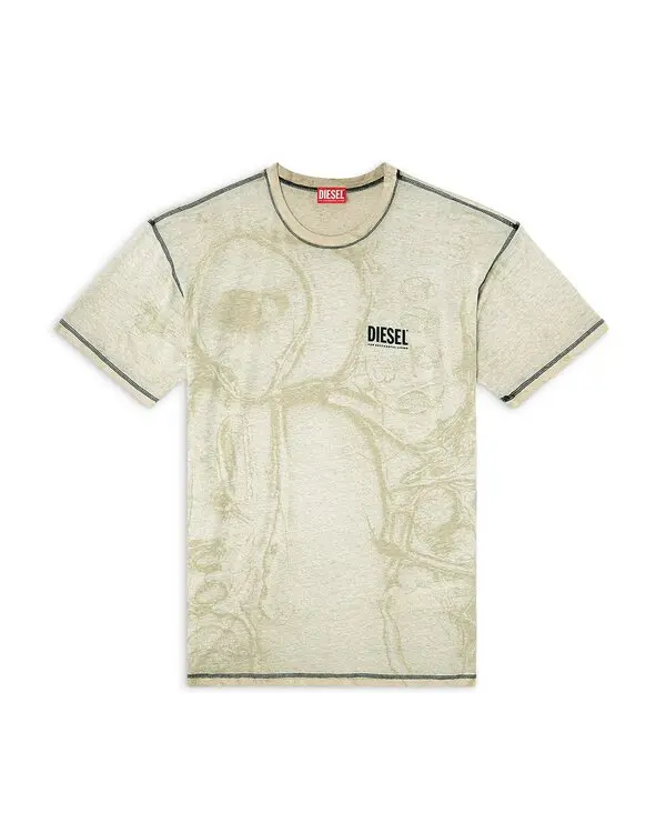 DIESEL® Regular Fit Logo T-shirt - Grey