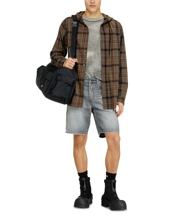 DIESEL® Regular Fit Denim Shorts - Black/denim