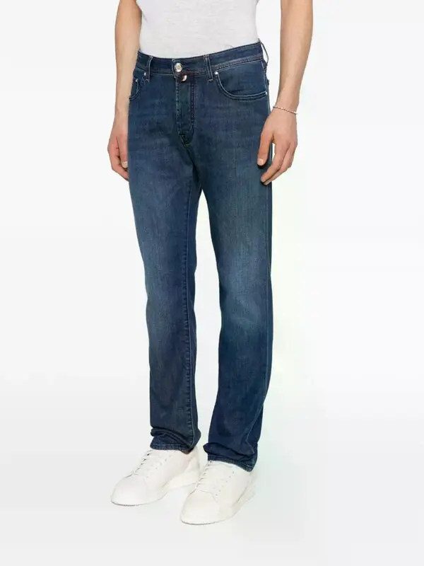 Jacob Cohen Bard Slim Stonewashed Jeans - Blue