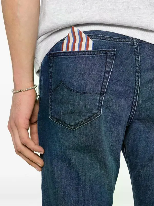 Jacob Cohen Bard Slim Stonewashed Jeans - Blue