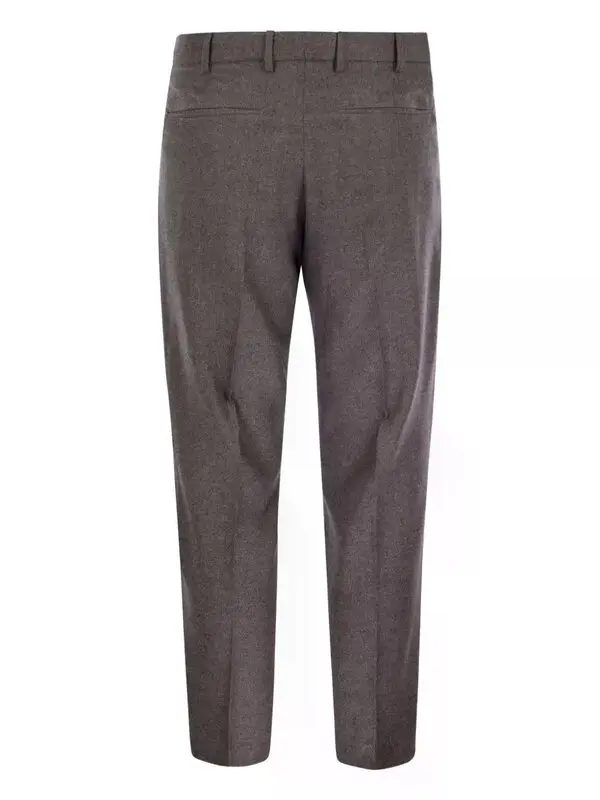 PT TORINO Ironed Crease Flannel Trousers
