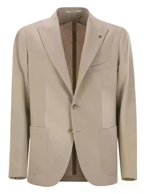 Tagliatore Patch-pocket Two-button Jacket - Neutrals