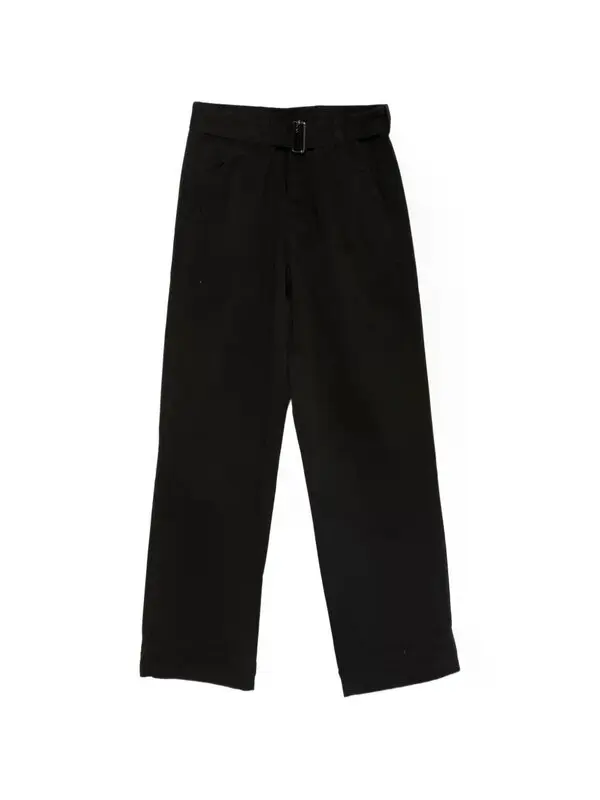 LANEUS Belted Trousers - Black