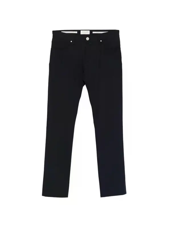 Jacob Cohen Logo-patch Trousers - Blue