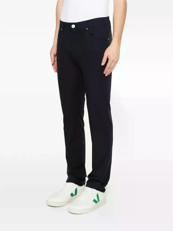 Jacob Cohen Logo-patch Trousers - Blue