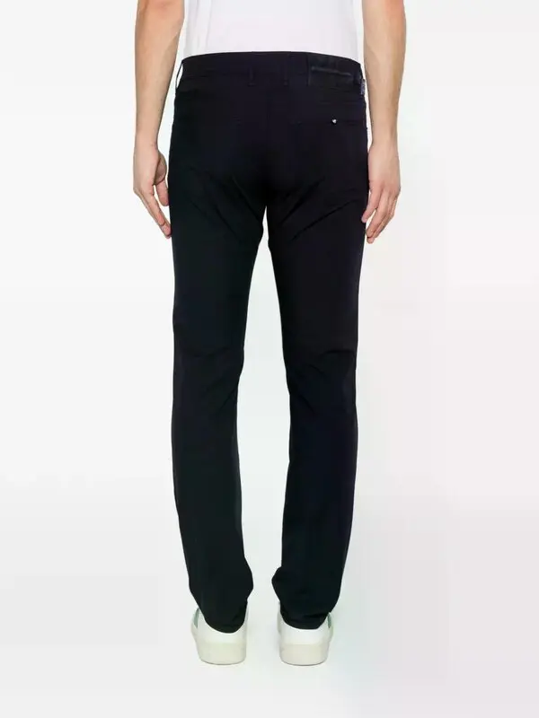 Jacob Cohen Logo-patch Trousers - Blue