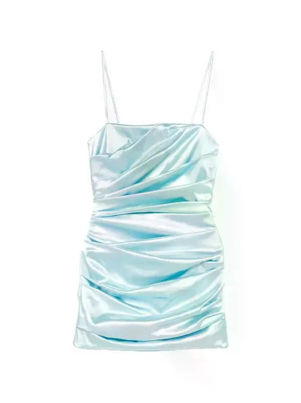 Dolce & Gabbana Gathered Strappy Mini Dress