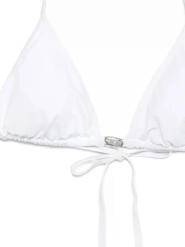 DIESEL® Elettra-dnm Tie Bikini Top - White