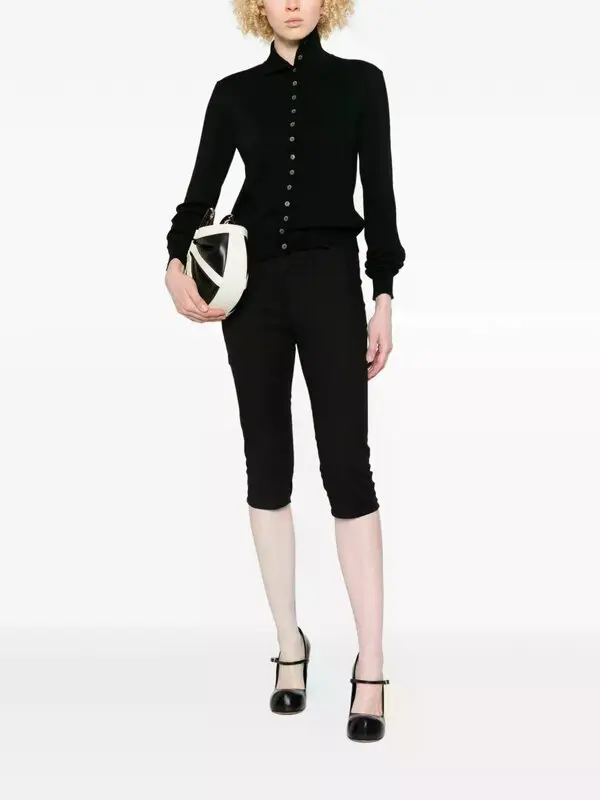 Moschino Buttoned Turtleneck Cardigan