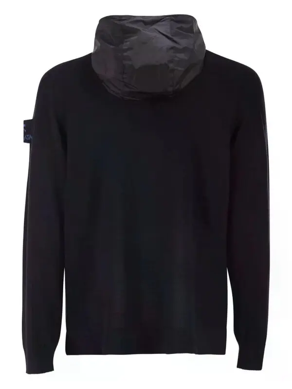 Premiata Logo-patch Hooded Cardigan