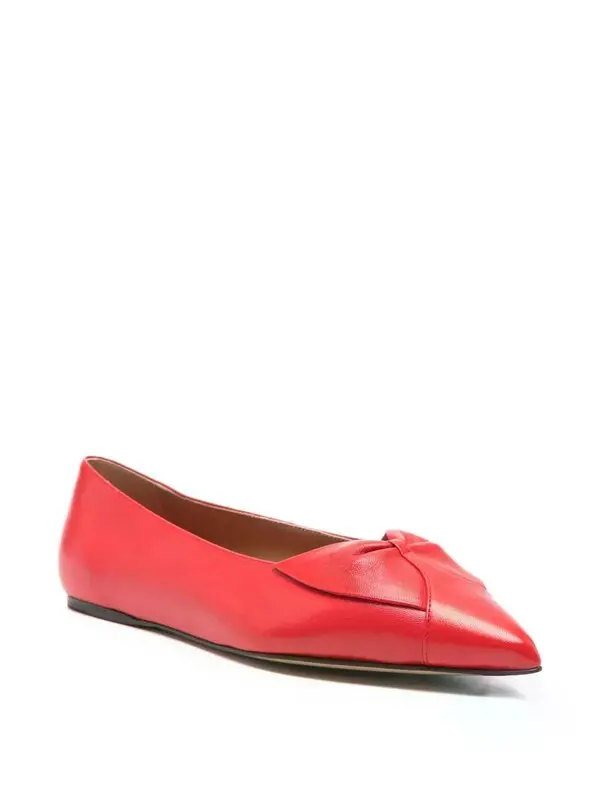 FERRAGAMO Bow Ballet Flats - Red