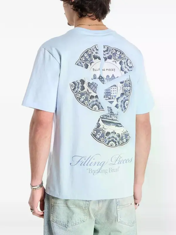 Filling Pieces Broken Plate T-shirt - Blue