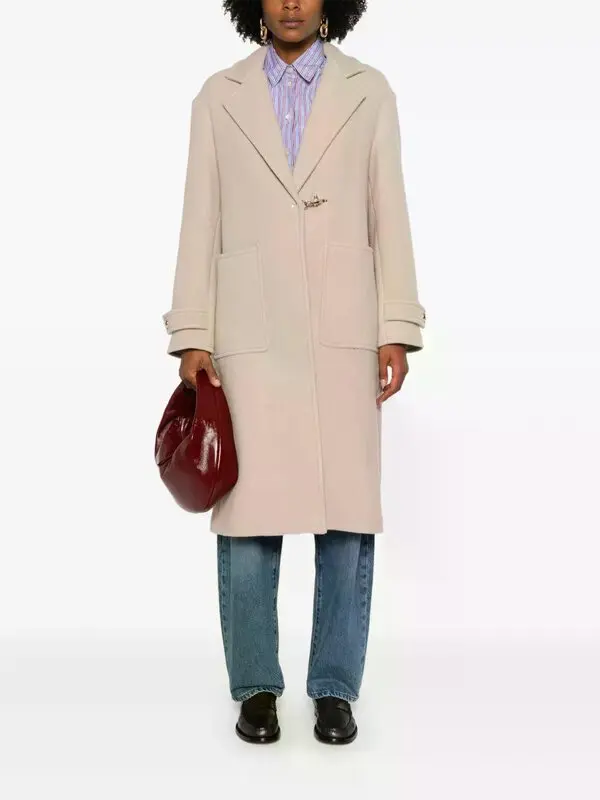 FAY Single-breasted Felted Coat