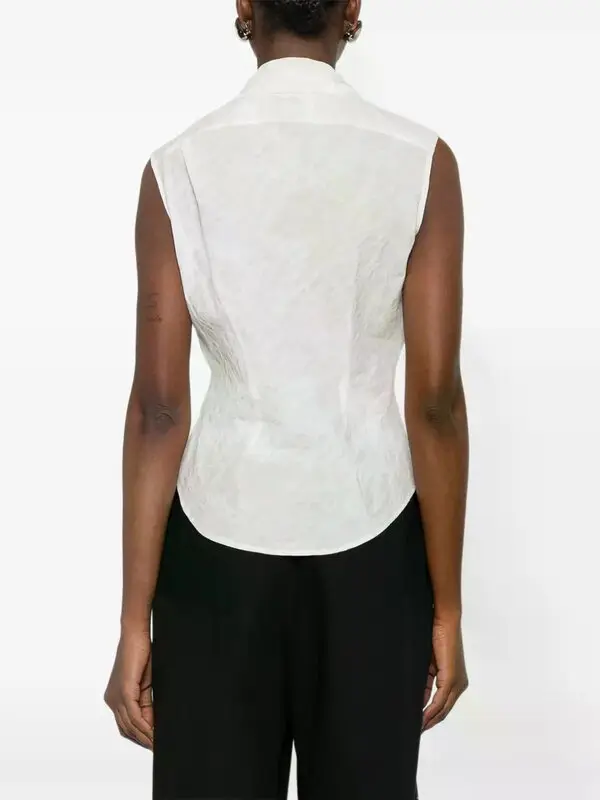 VIVIENNE WESTWOOD Draped Sleeveless Shirt With Orb Logo