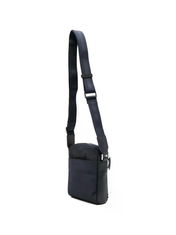 BOSS Messenger Bag With Leather Trims