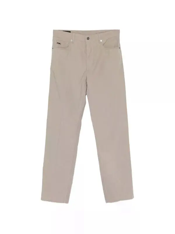 Emporio Armani Button-fastening Trousers - Neutrals
