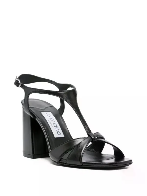 JIMMY CHOO Kesia T-bar Leather Sandals
