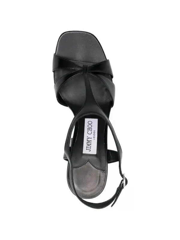 JIMMY CHOO Kesia T-bar Leather Sandals