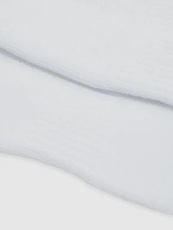 REISS Luca Cotton-blend Trainer Socks - White