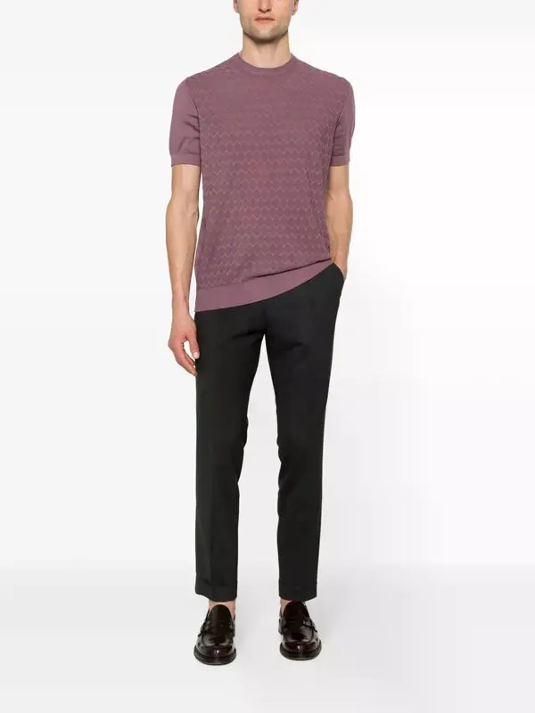 PT TORINO Pleated Slim-cut Trousers - Grey