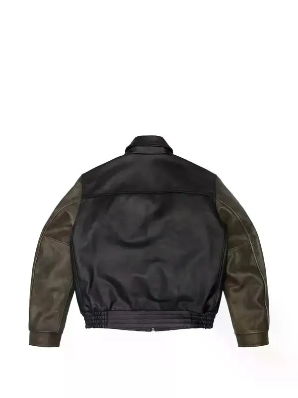 DENIM TEARS Colour-block Leather Jacket