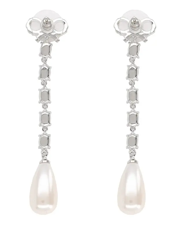 SELF-PORTRAIT Bow Pearl Droplet Earrings
