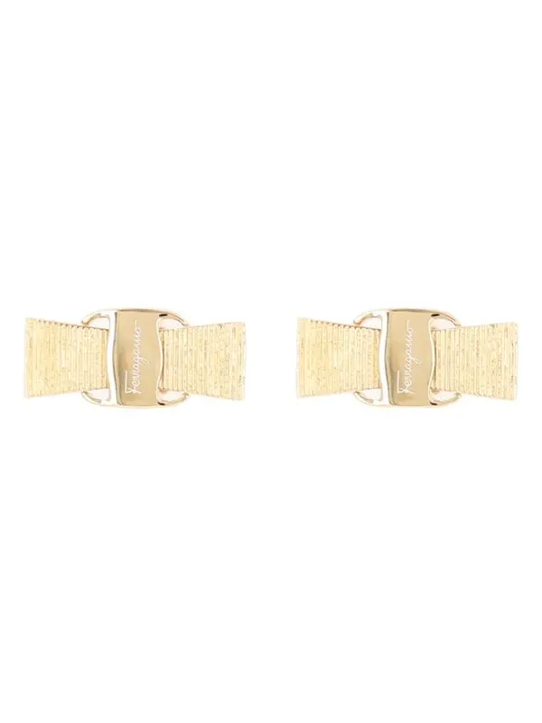 FERRAGAMO Vara Bow Earrings - Gold