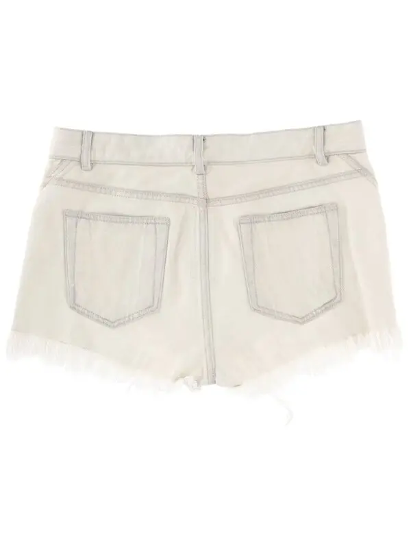 Rick Owens Bias Cutoffs Shorts - Ivory